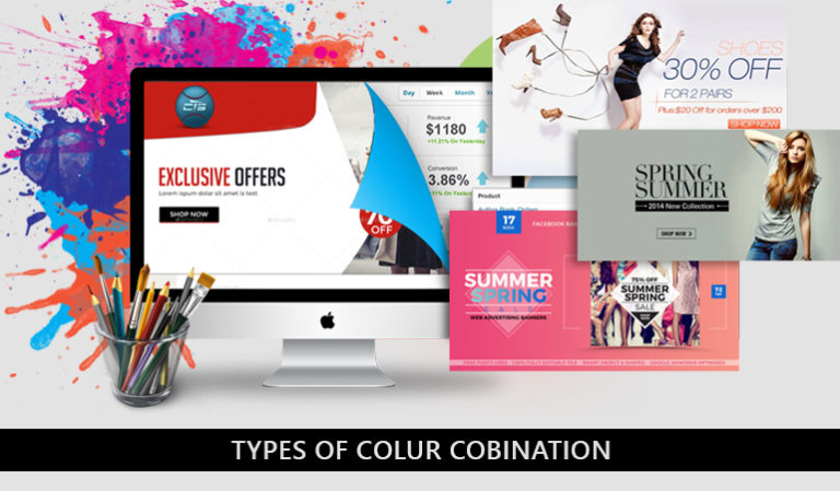 What are the colour combinations of the website | Ecommerce website